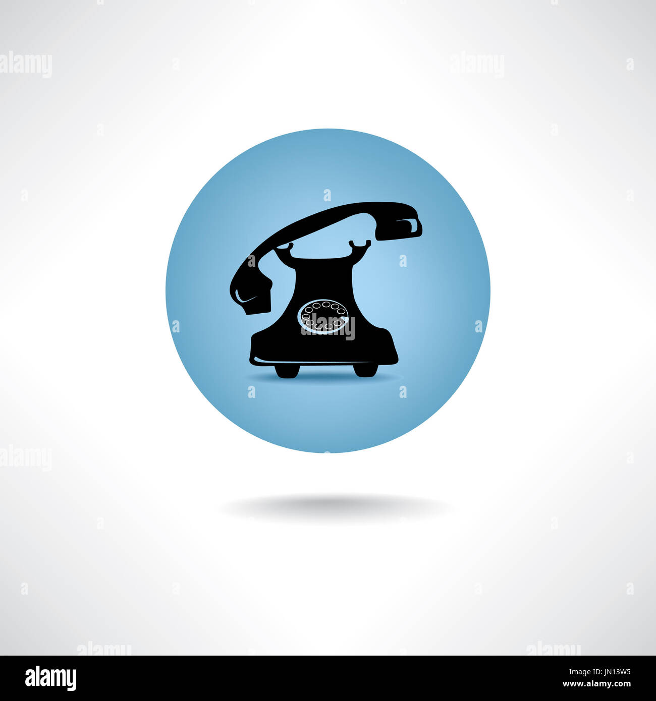 Old phone icon. Retro communiation symbol. Handset sign Stock Photo - Alamy