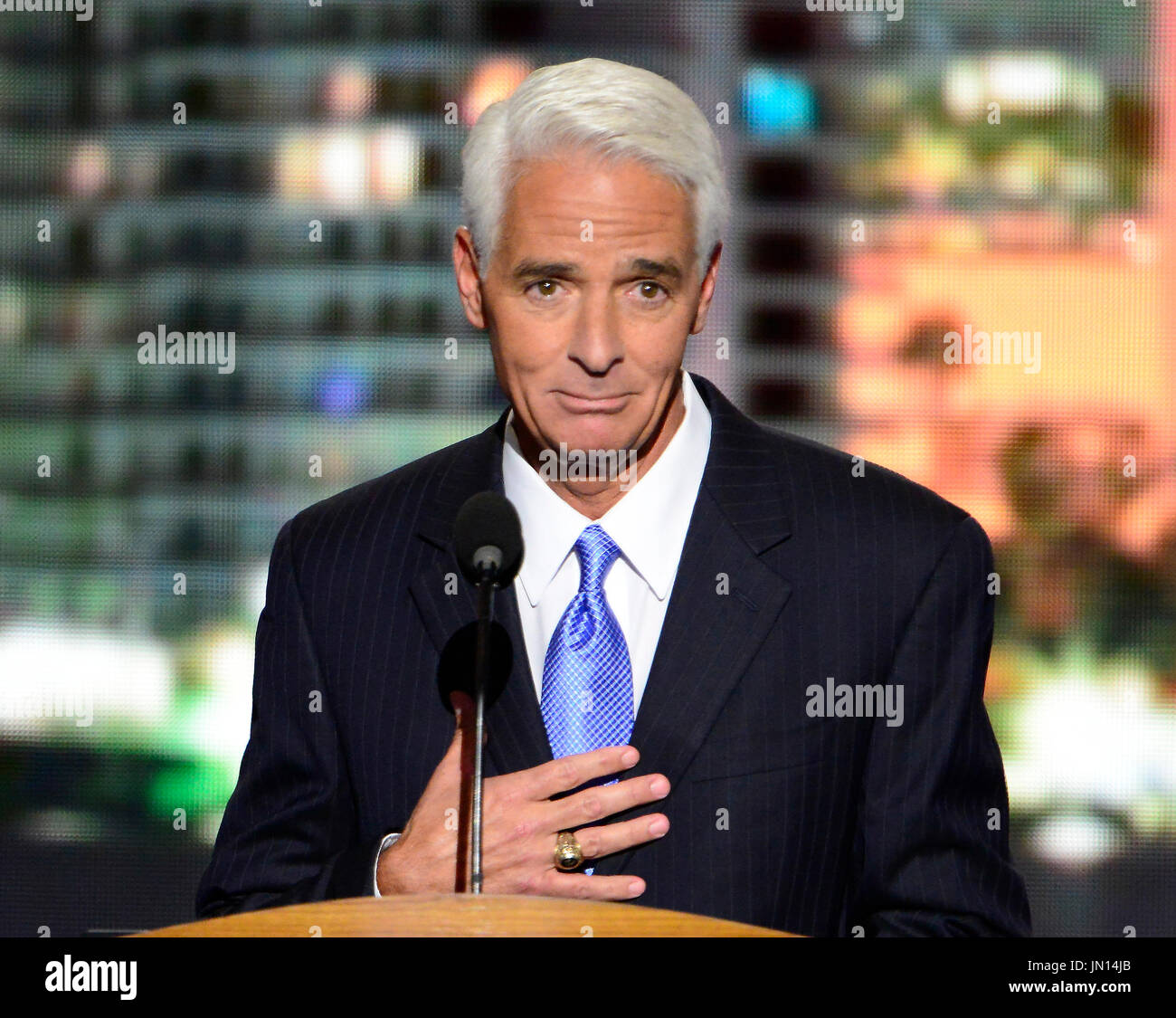 Former Governor Charlie Crist, Jr. (Republican of Florida) makes ...