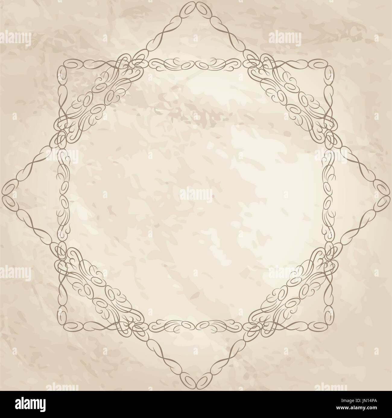 Vintage frame over old paper texture Stock Photo - Alamy