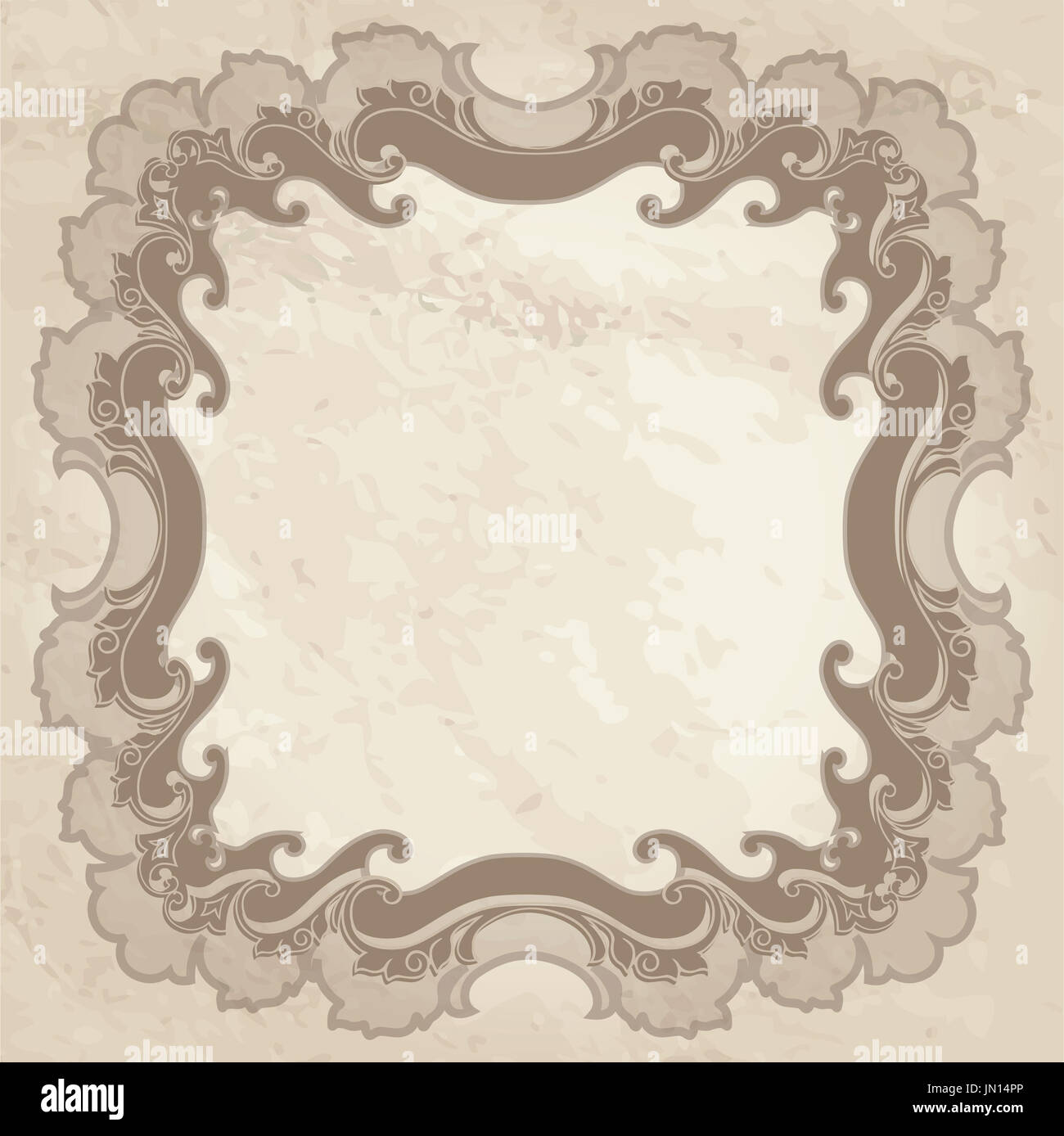 Vintage frame over old paper texture Stock Photo - Alamy