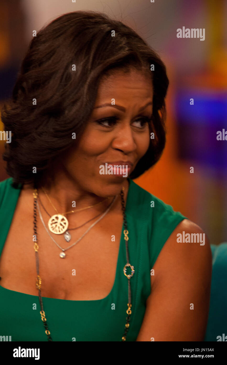 First lady Michelle Obama visits the set of "The View" on ABC-TV in New ...