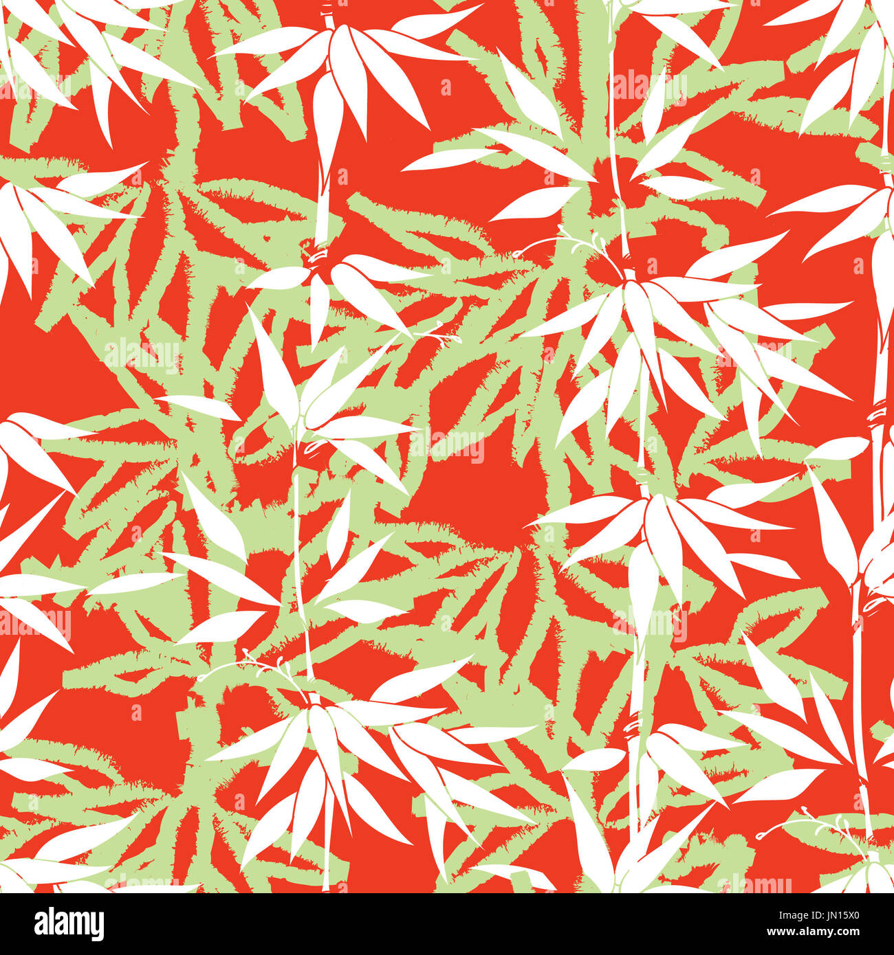 Floral seamless background. Bamboo leaf pattern. Floral seamless ...