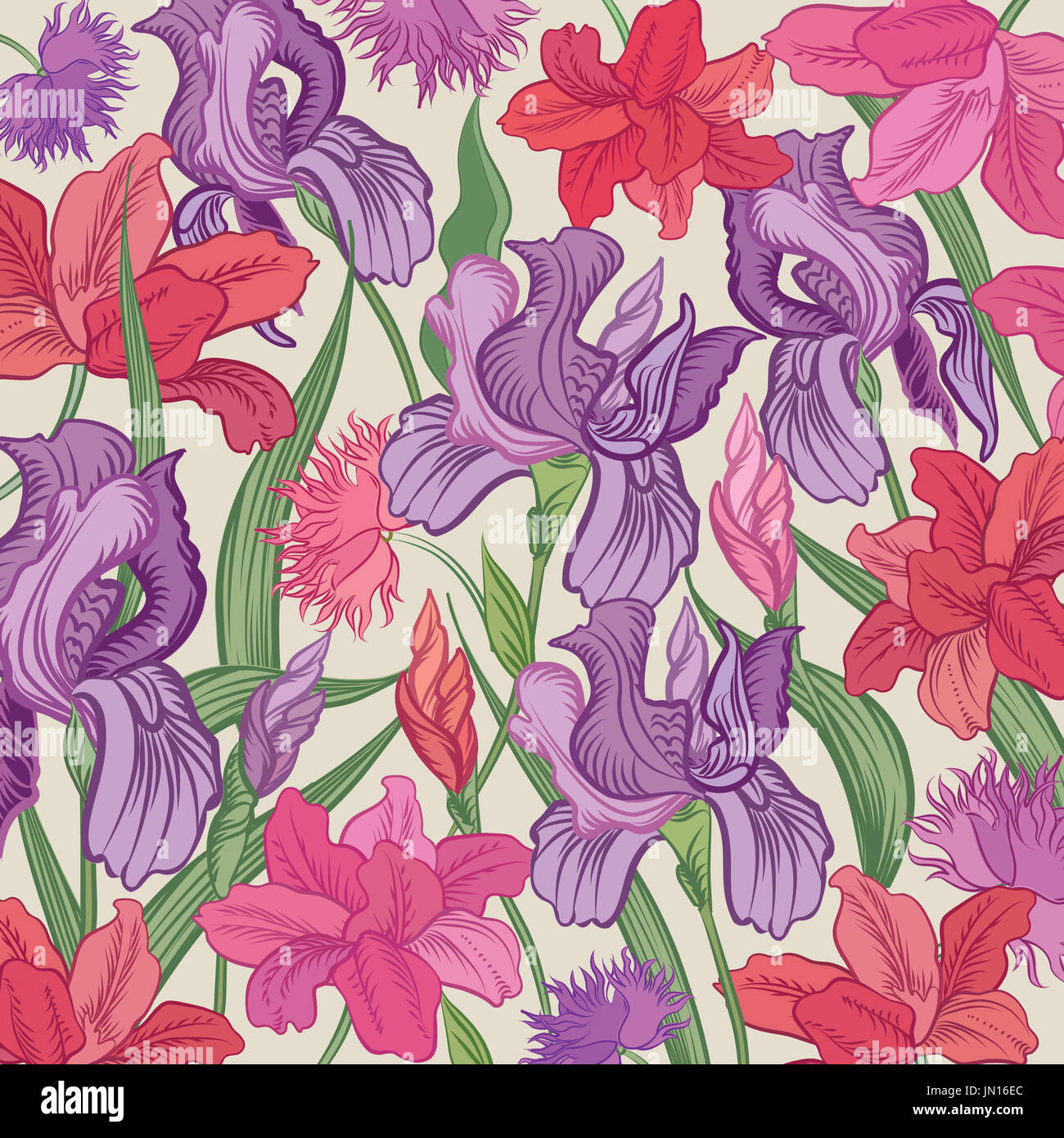 Floral background. Flower pattern Stock Photo - Alamy