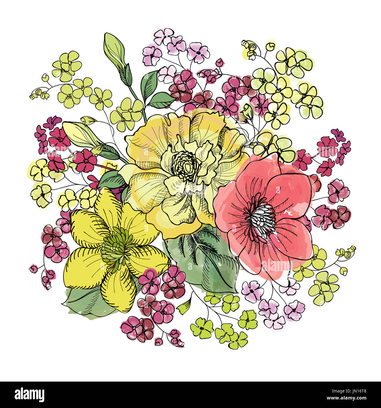 Lilac bridal bouquet Cut Out Stock Images & Pictures - Alamy