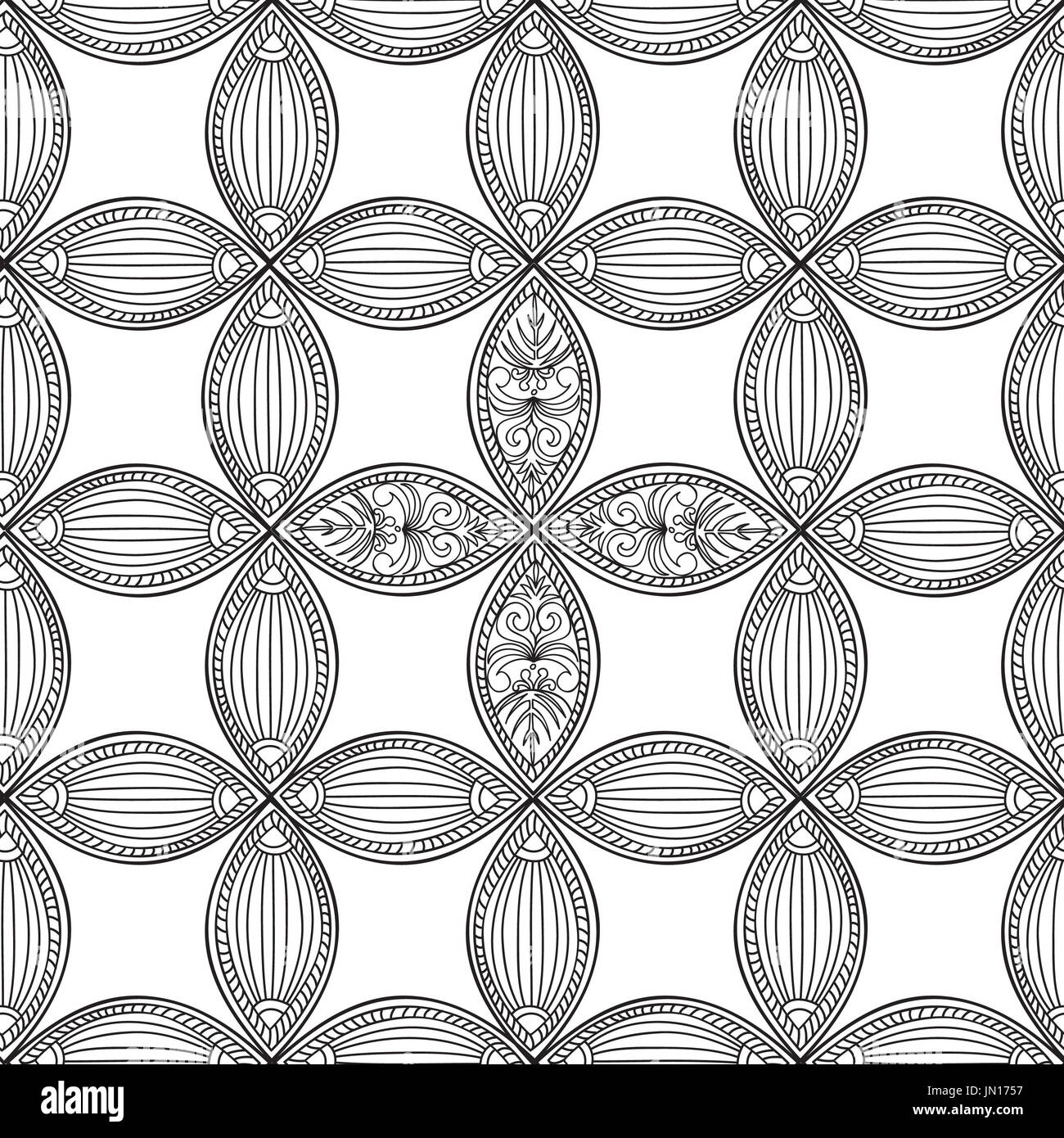 Abstract floral geometric pattern Stock Photo - Alamy