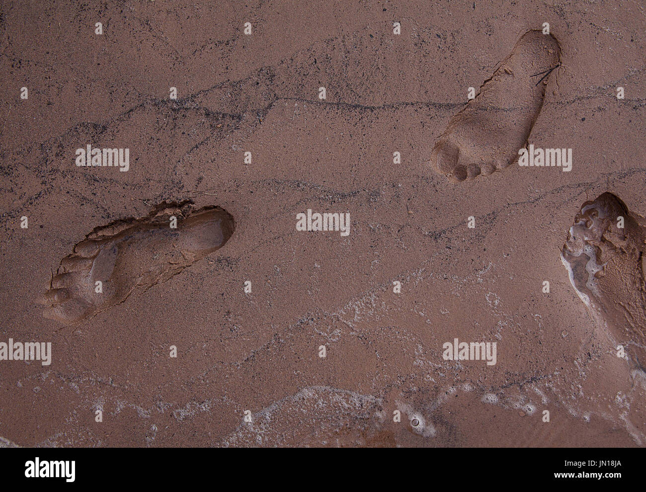 Native american foot prints hi-res stock photography and images - Alamy