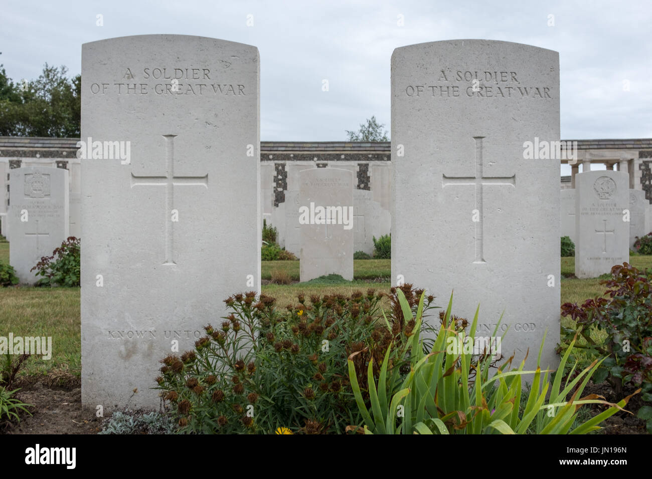 Graves in the Tyne Cot Commonwealth War Cemetery. The weekend of 29 ...