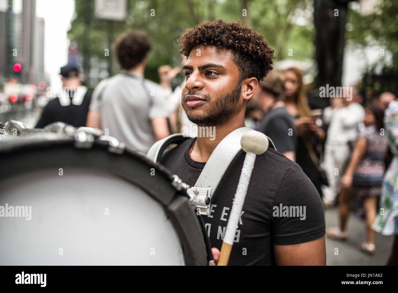 Silent protest parade in new york city hi-res stock photography and ...