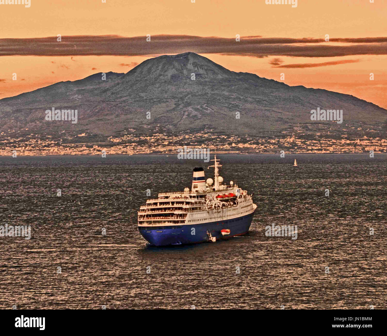 Sorrento, Italy. 13th Oct, 2004. Seen from the scenic coastal town of ...