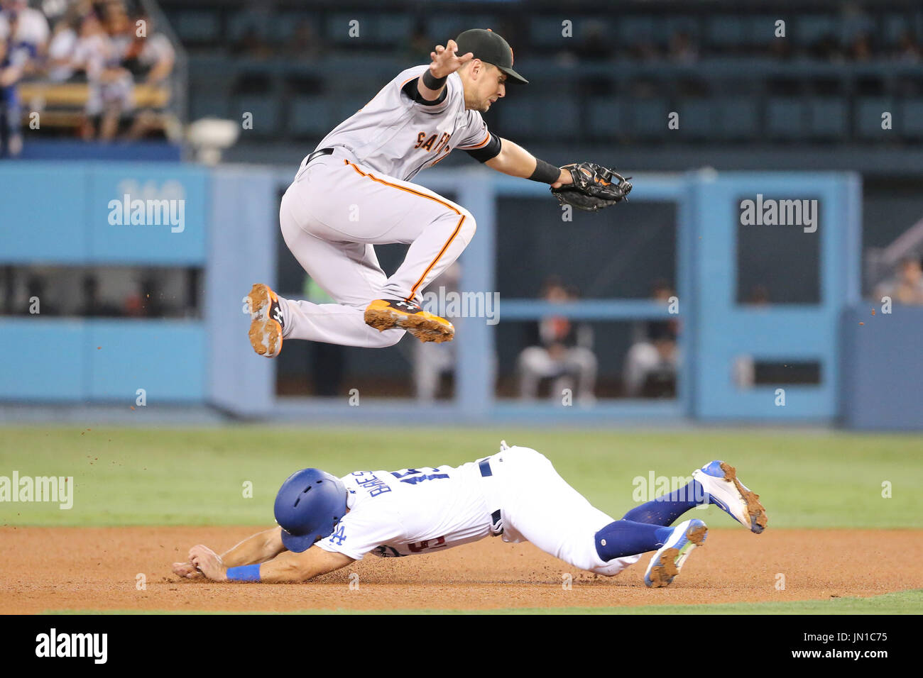 Los Angeles, CA, USA. 28th July, 2017. San Francisco Giants second ...
