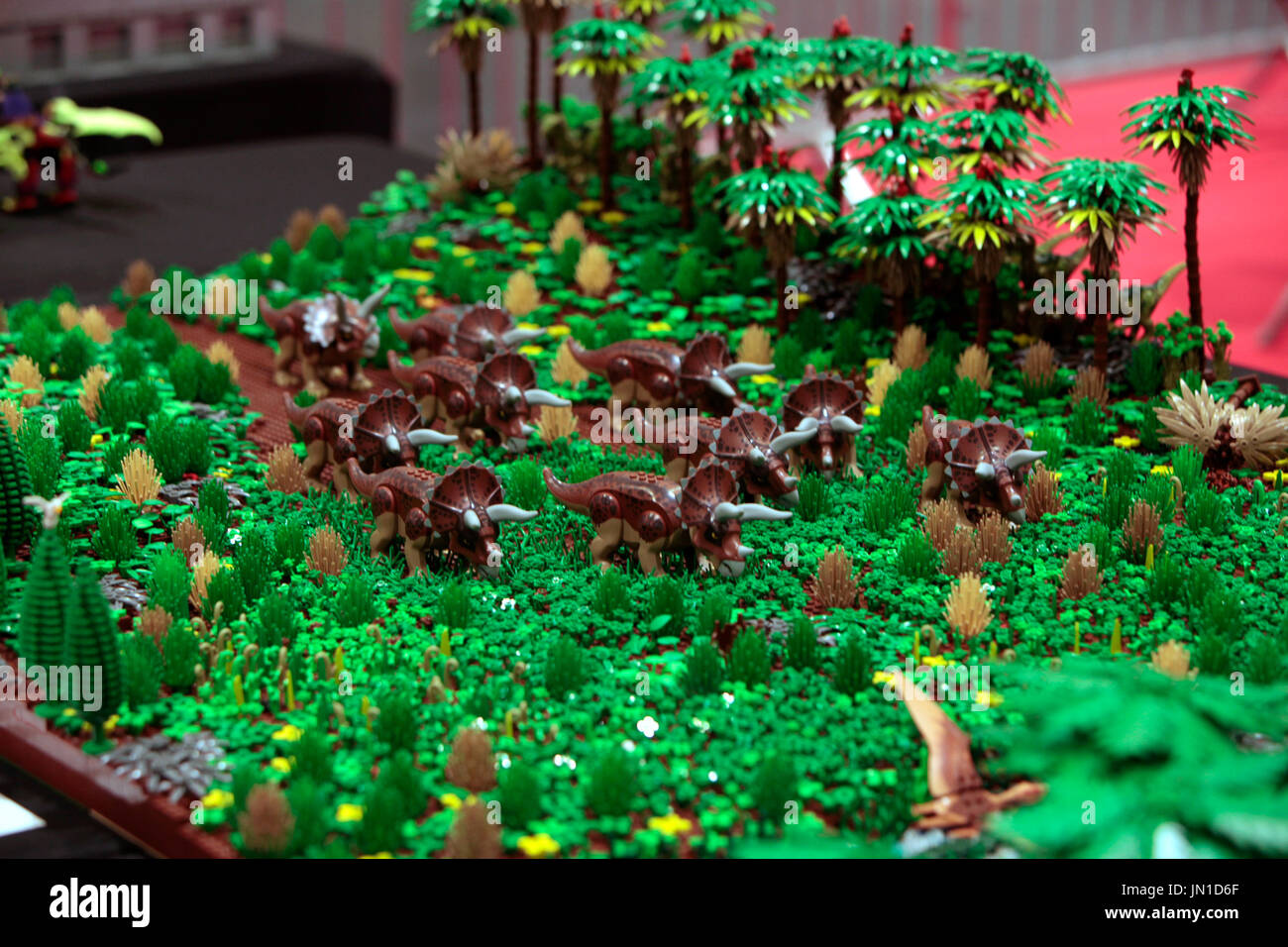 London 29 July 2017 Lego fans come to the London excel centre to enjoy ...