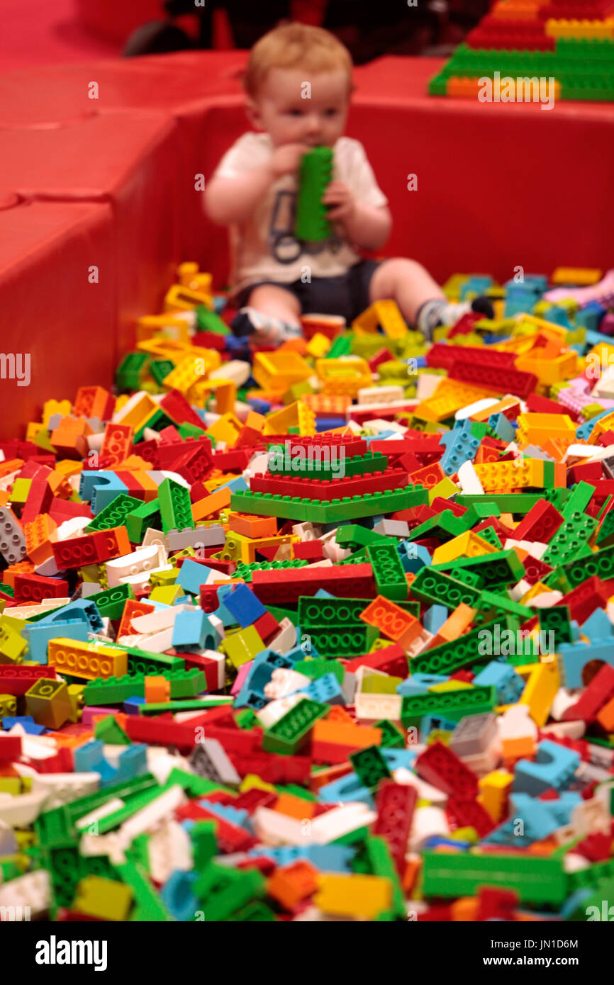 London 29 July 2017 Lego fans come to the London excel centre to enjoy ...