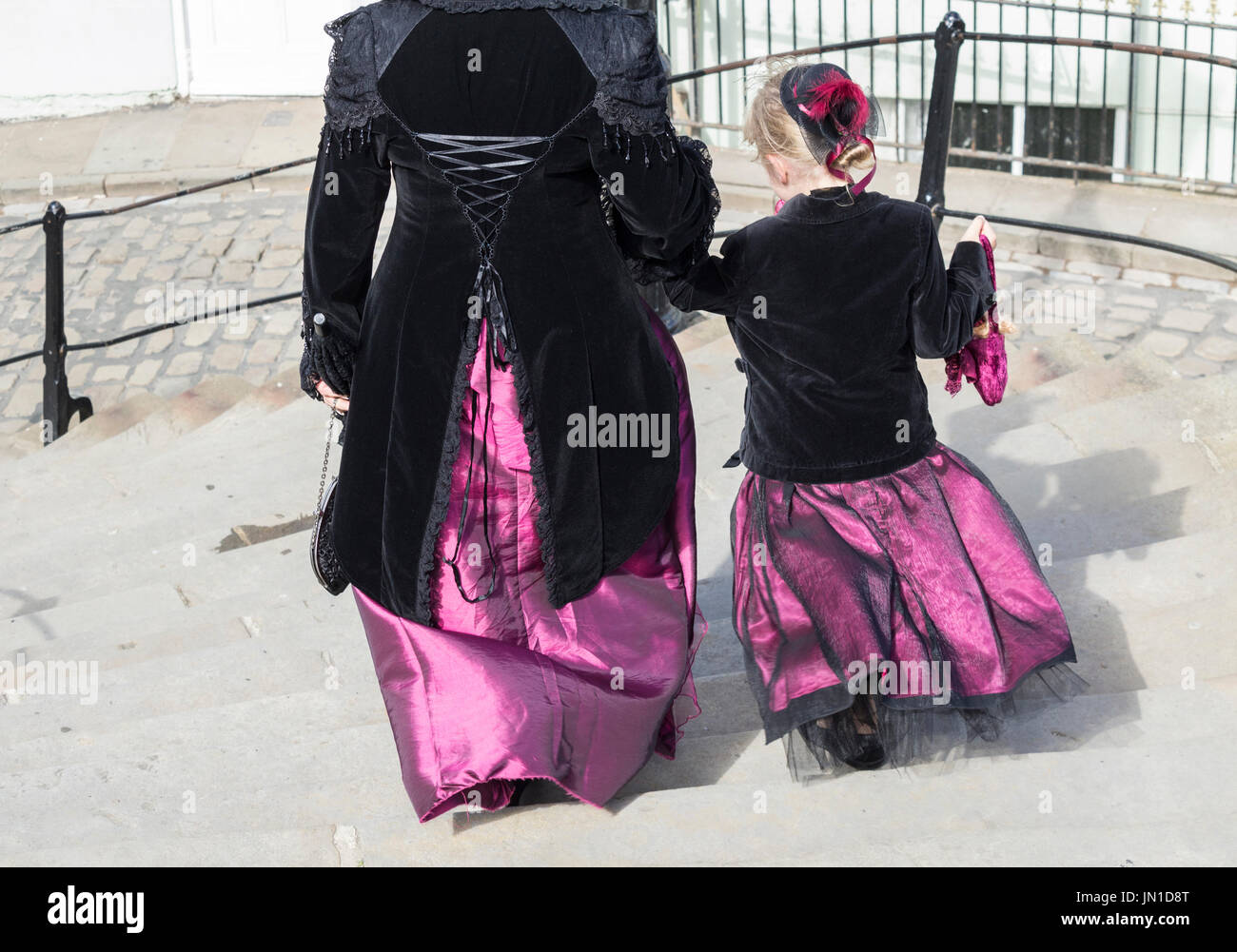Whitby Goth weekend, Whitby, North Yorkshire, England. UK Stock Photo ...