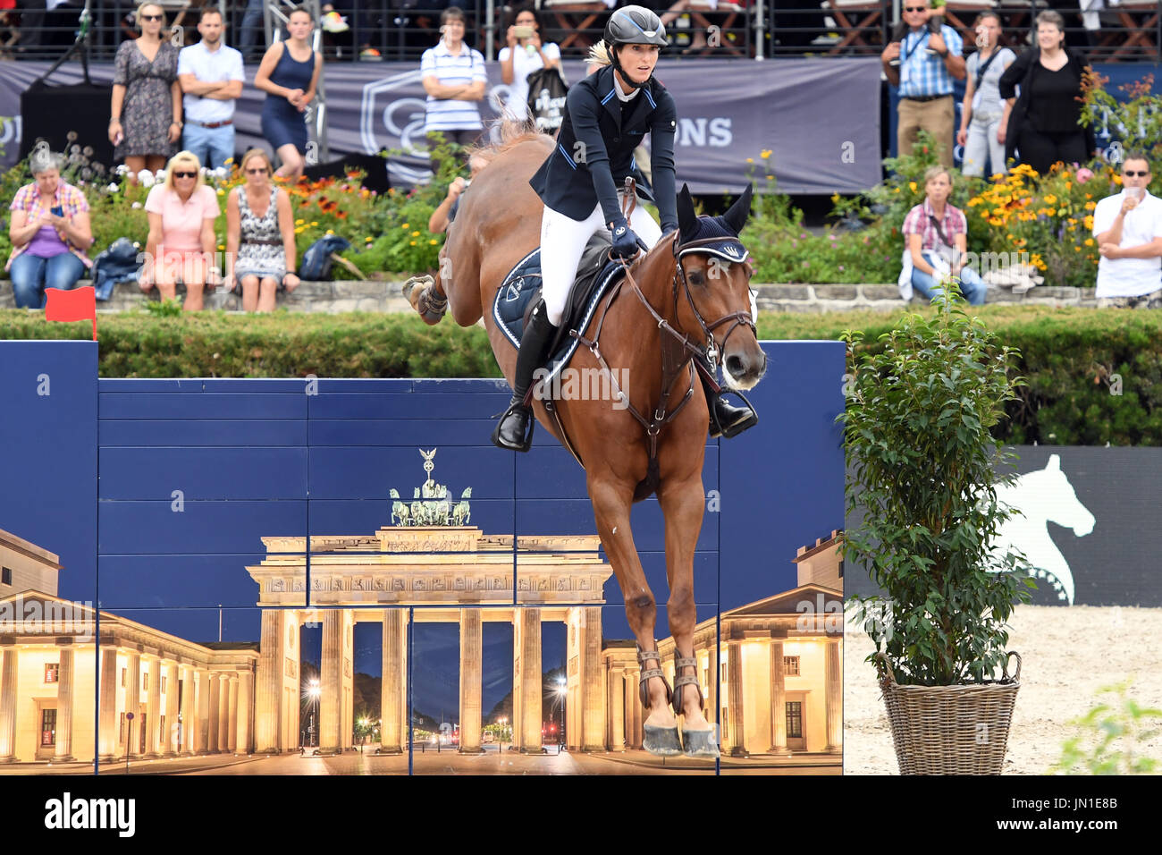 Berlin, Germany. 29th July, 2017. Simone Blum on horse DSP Alice takes ...