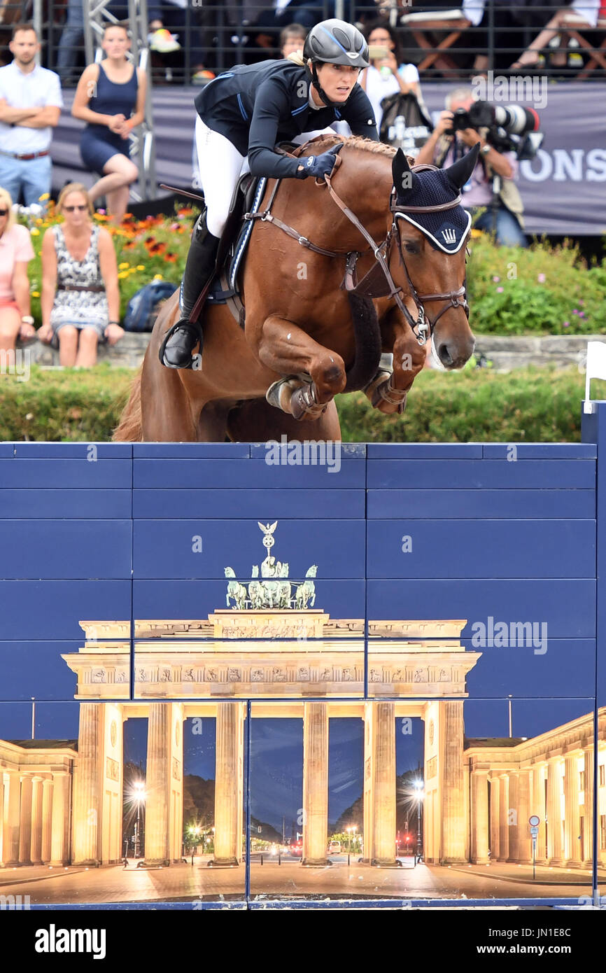 Berlin, Germany. 29th July, 2017. Simone Blum on horse DSP Alice takes ...