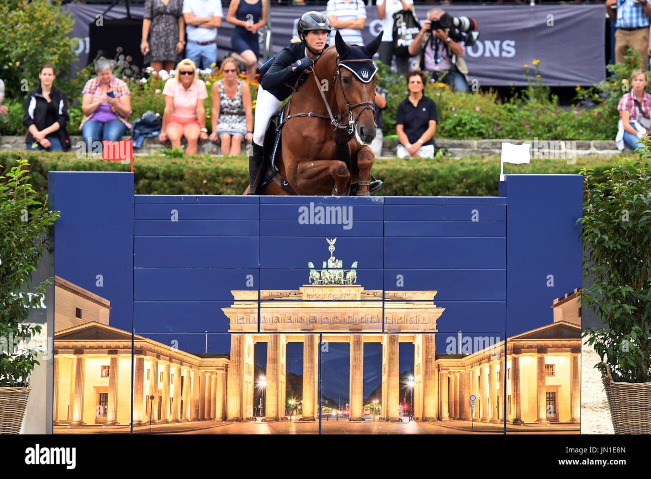 Berlin, Germany. 29th July, 2017. Simone Blum on horse DSP Alice takes ...
