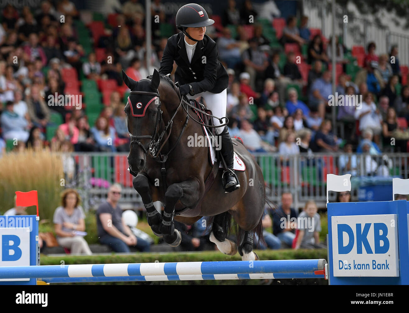 Berlin, Germany. 28th July, 2017. Rider Georgina Bloomberg on horse ...