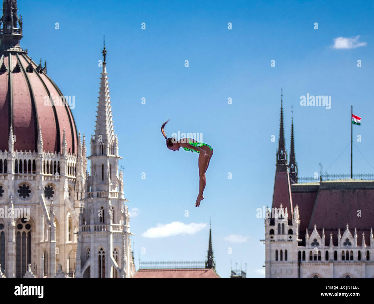 Budapest, Hungary. 29th July, 2017. The Australian high diver Helena ...