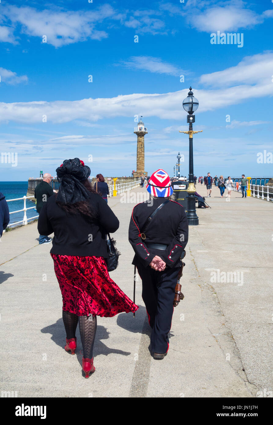 Whitby Goth weekend, Whitby, North Yorkshire, England. UK Stock Photo ...