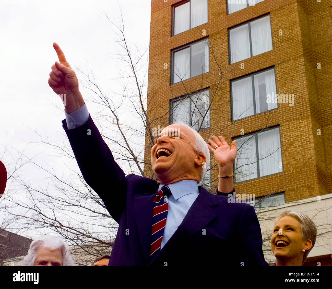 United States Senator John McCain (Republican of Arizona) campaigns ...