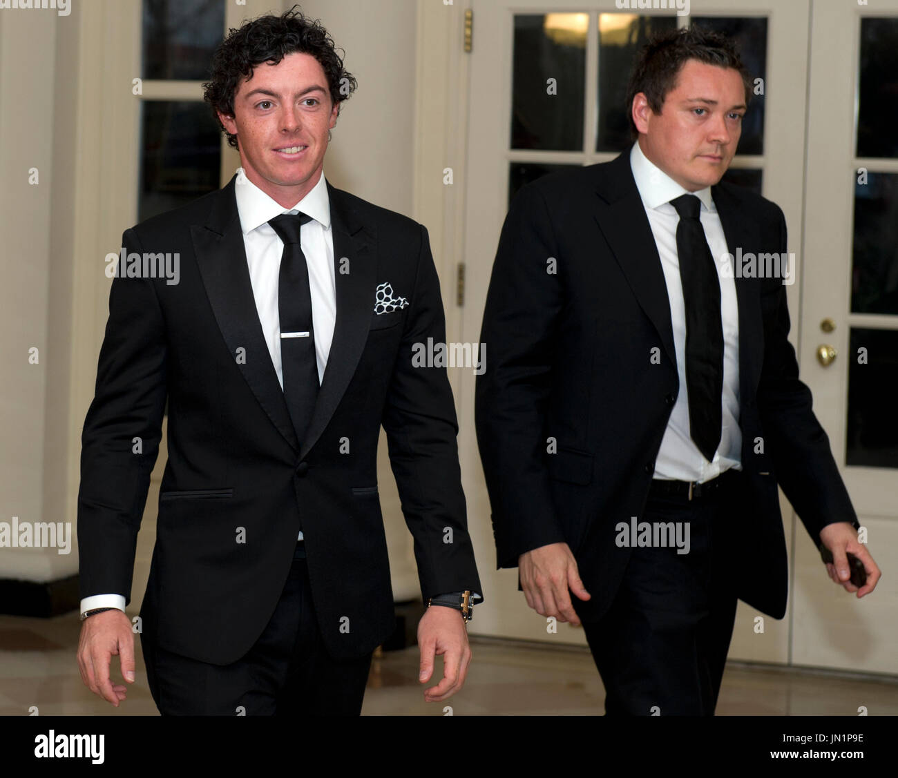 Rory McIlroy, Professional Golfer and Conor Ridge arrive for the ...