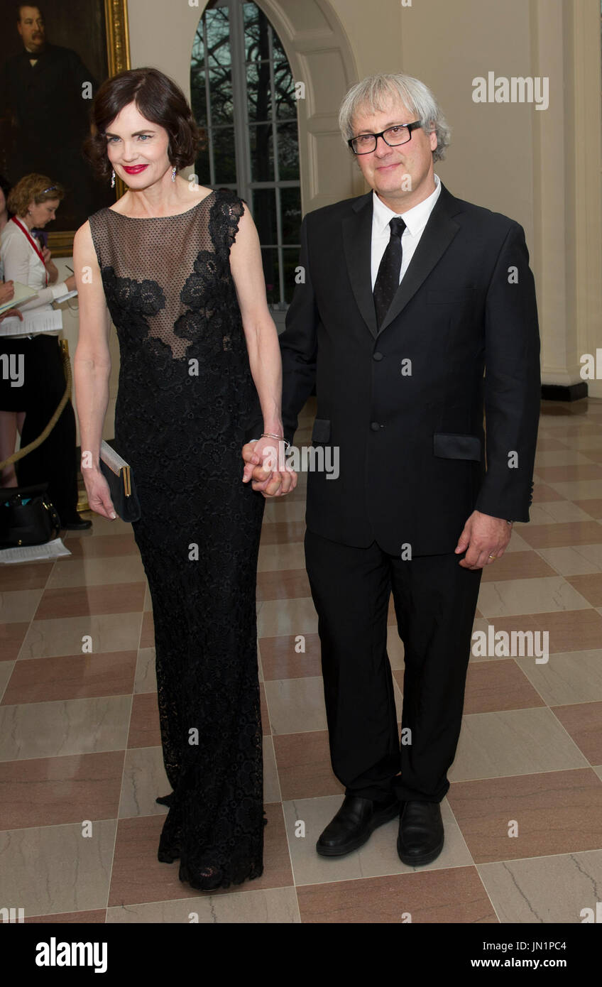 Elizabeth Lee McGovern and Simon Adam Curtis arrive for the Official ...