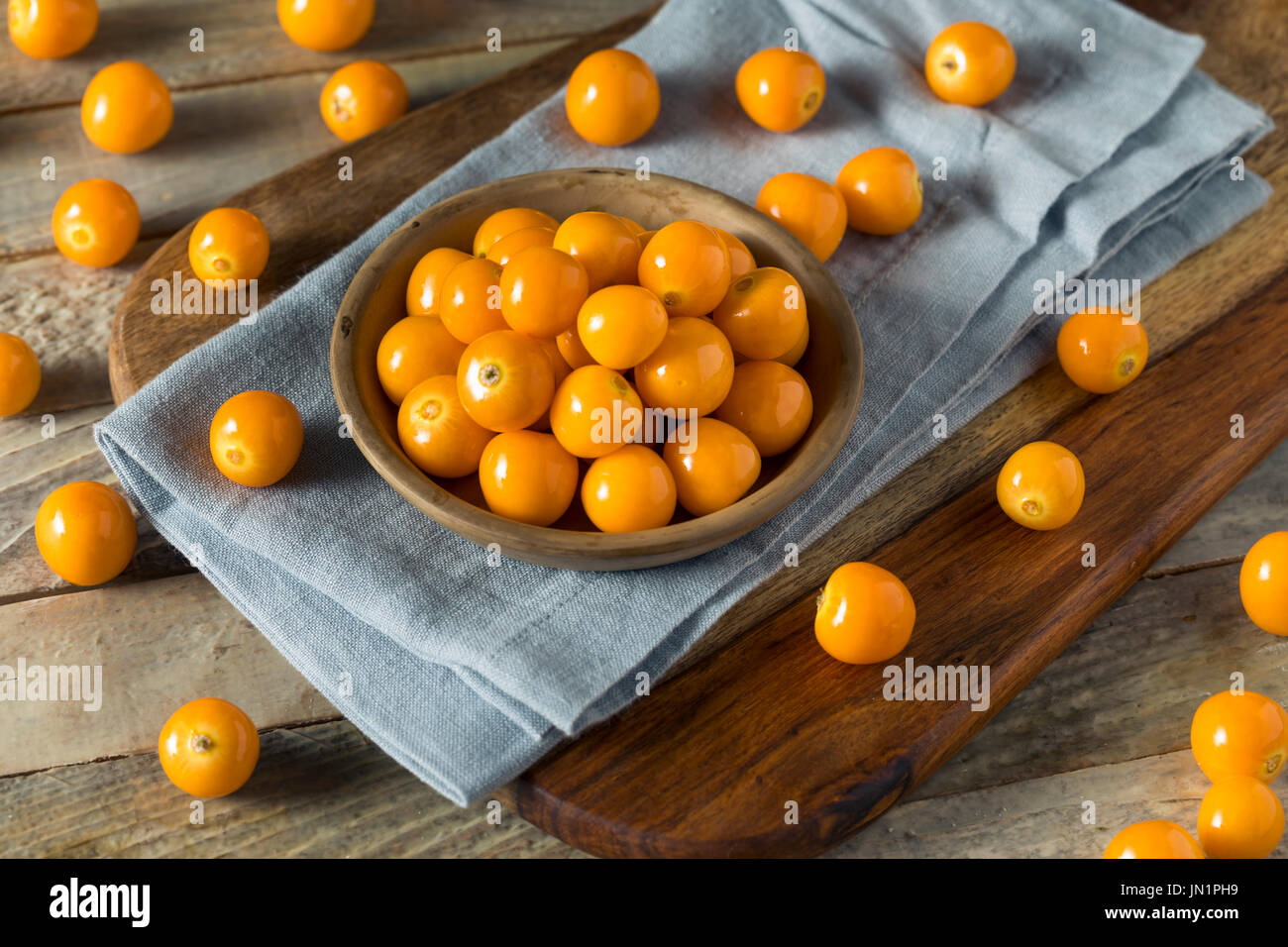 Raw Organic Golden Gooseberries Ready to Eat Stock Photo - Alamy