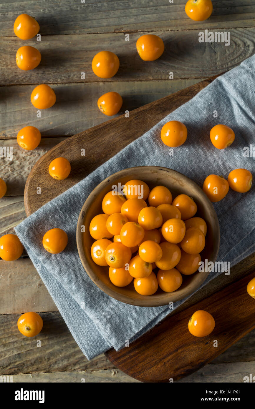 Raw Organic Golden Gooseberries Ready to Eat Stock Photo - Alamy