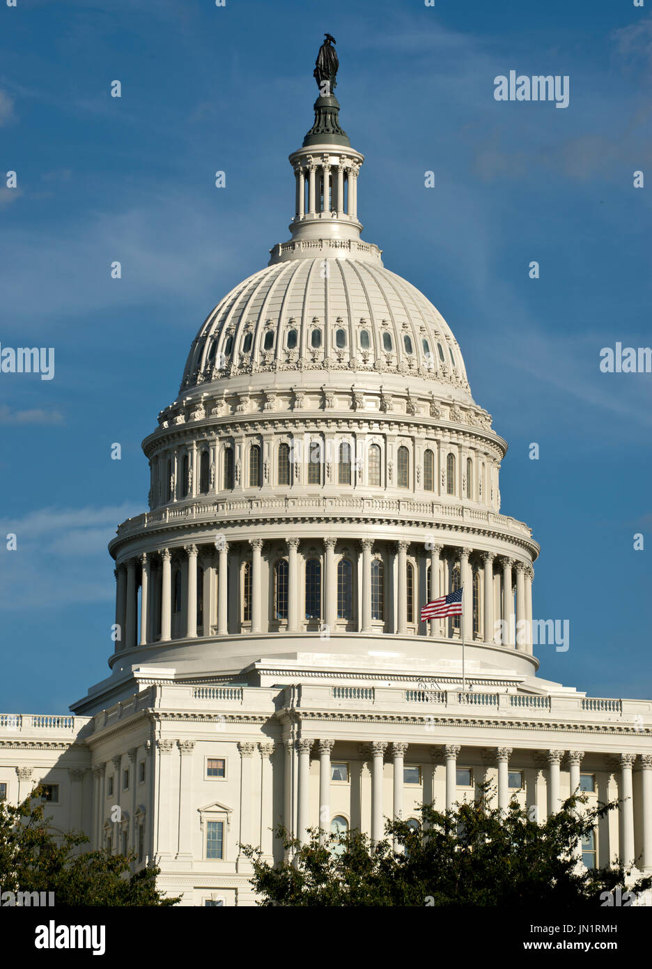 West Front and Dome of the United States Capitol Building on September ...