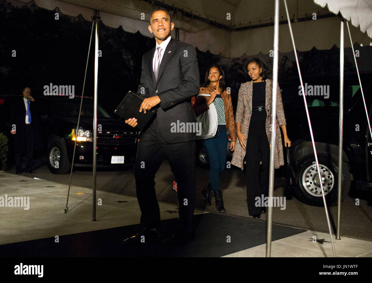United States President Barack Obama returns to the White House in ...