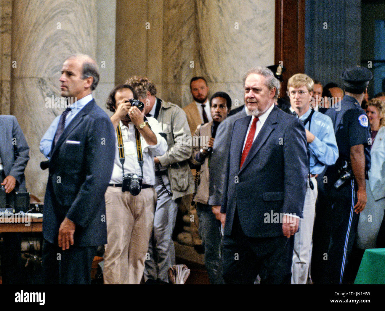 Judge Robert H. Bork, United States President Ronald Reagan's nominee ...