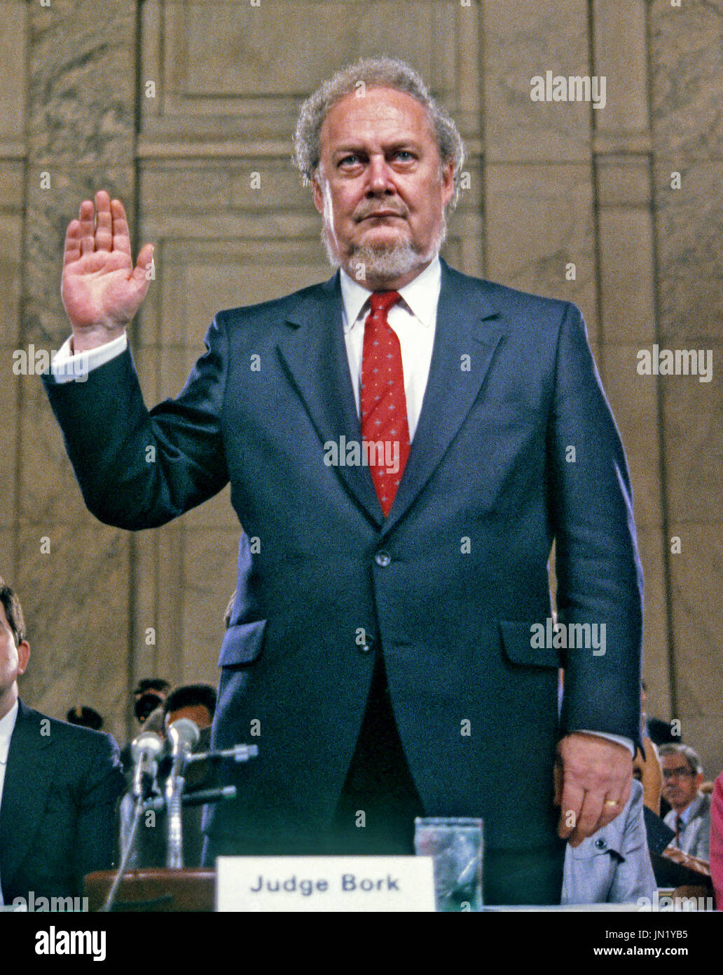 Judge Robert H. Bork, United States President Ronald Reagan's nominee ...