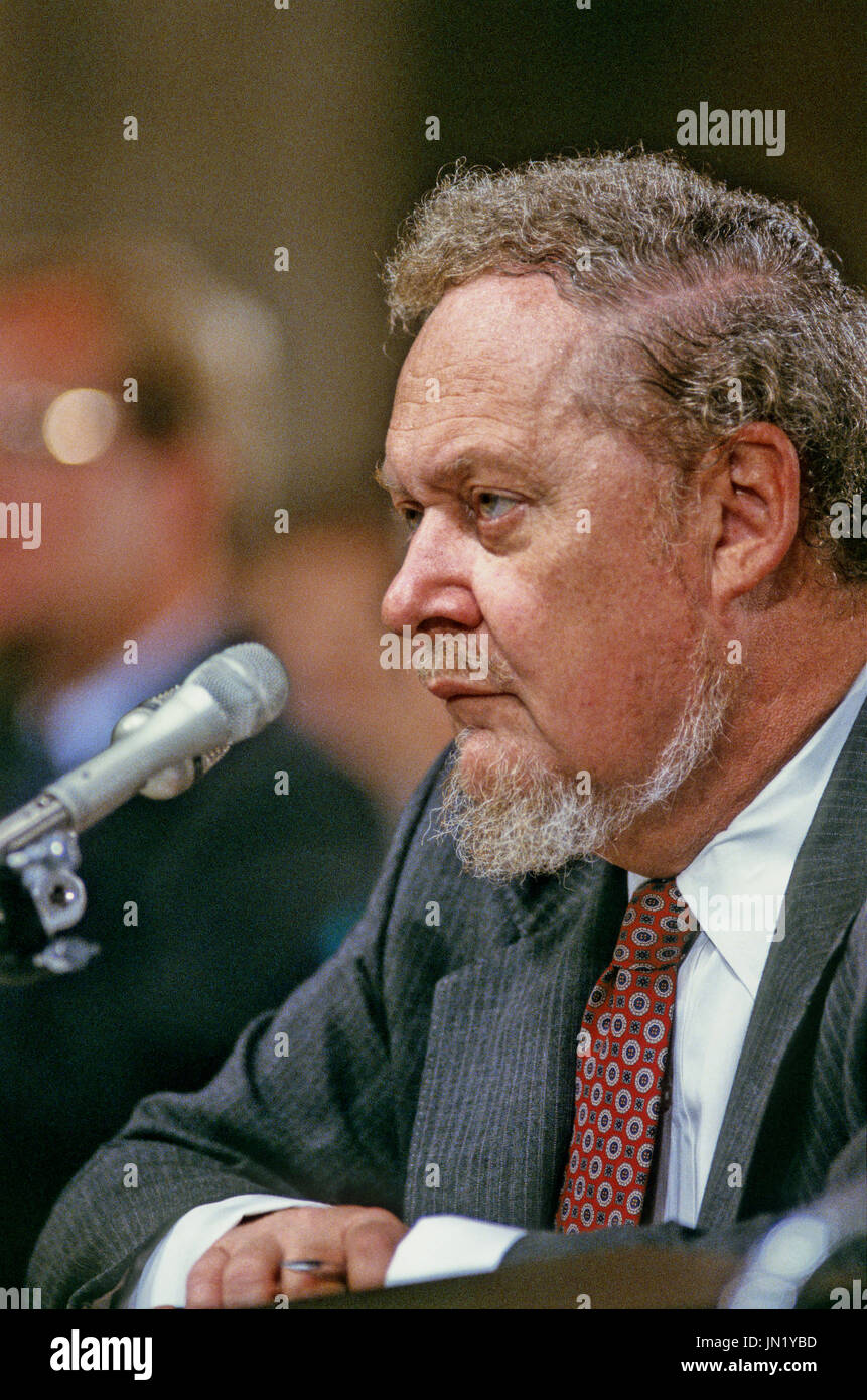 Judge Robert H. Bork, United States President Ronald Reagan's nominee ...