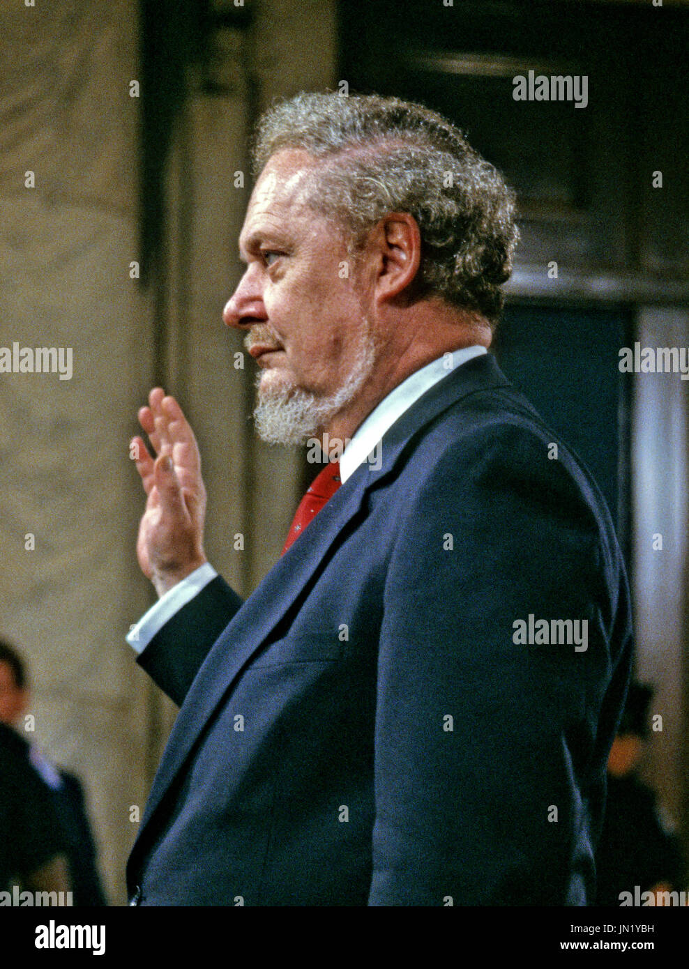 Judge Robert H. Bork, United States President Ronald Reagan's nominee ...