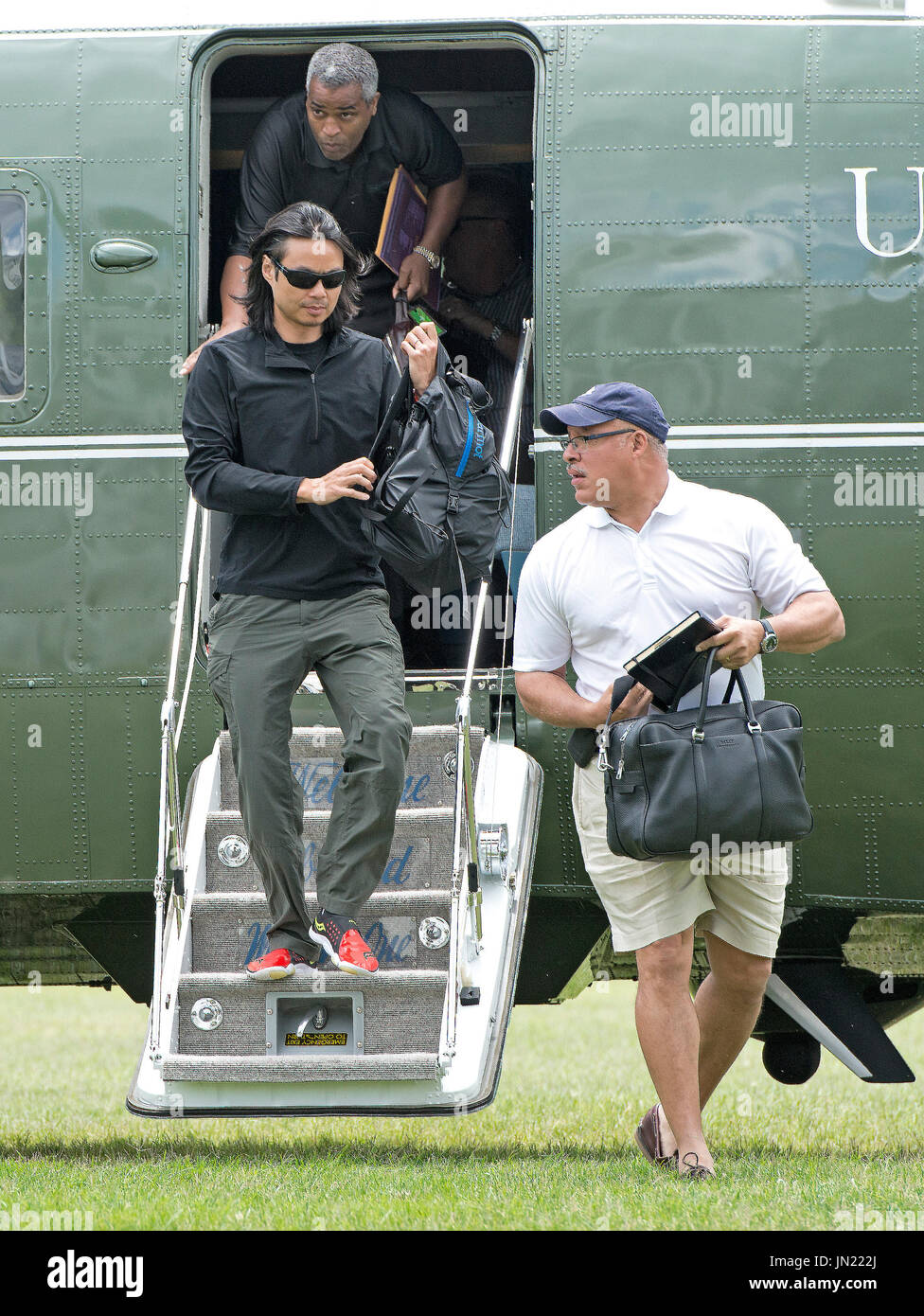 Marty Nesbitt, top,Konrad, Ng, middle, and Eric Whitaker, right, depart ...