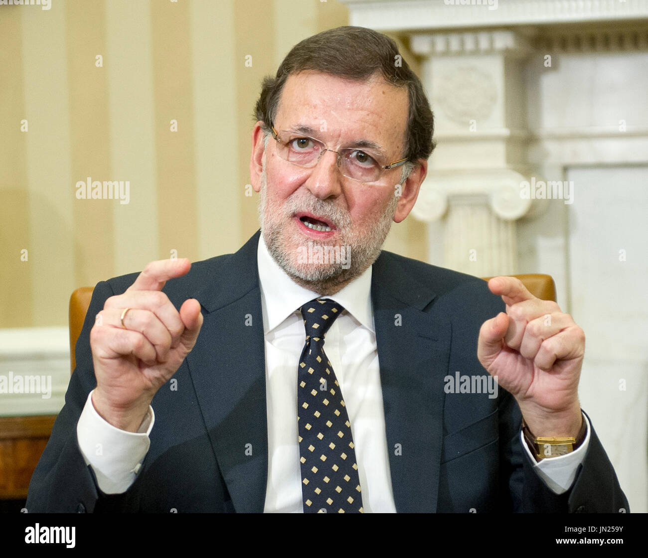 Mariano Rajoy Brey, President of the Government of the Kingdom of Spain ...