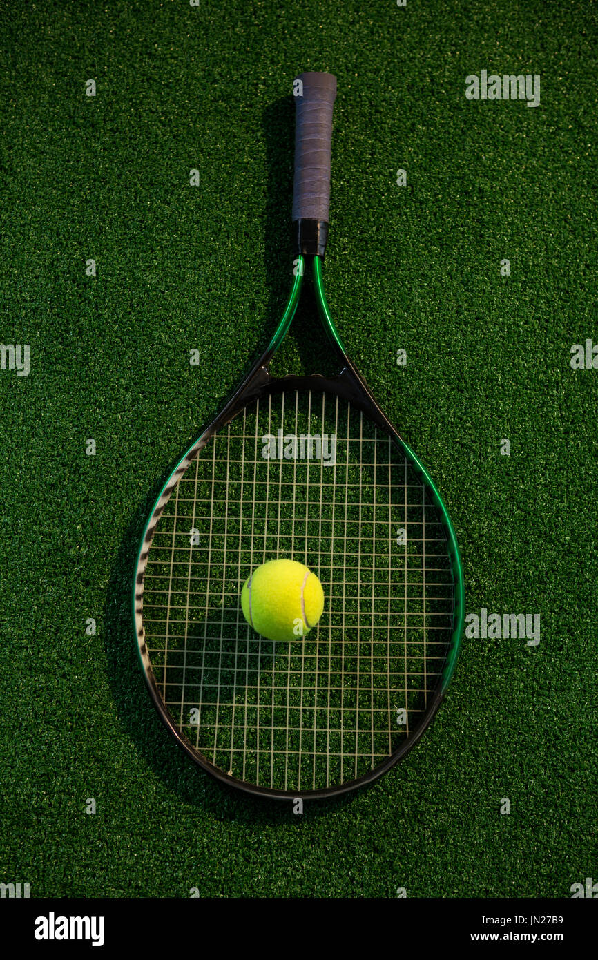 Tennis court overhead grass hi-res stock photography and images - Alamy