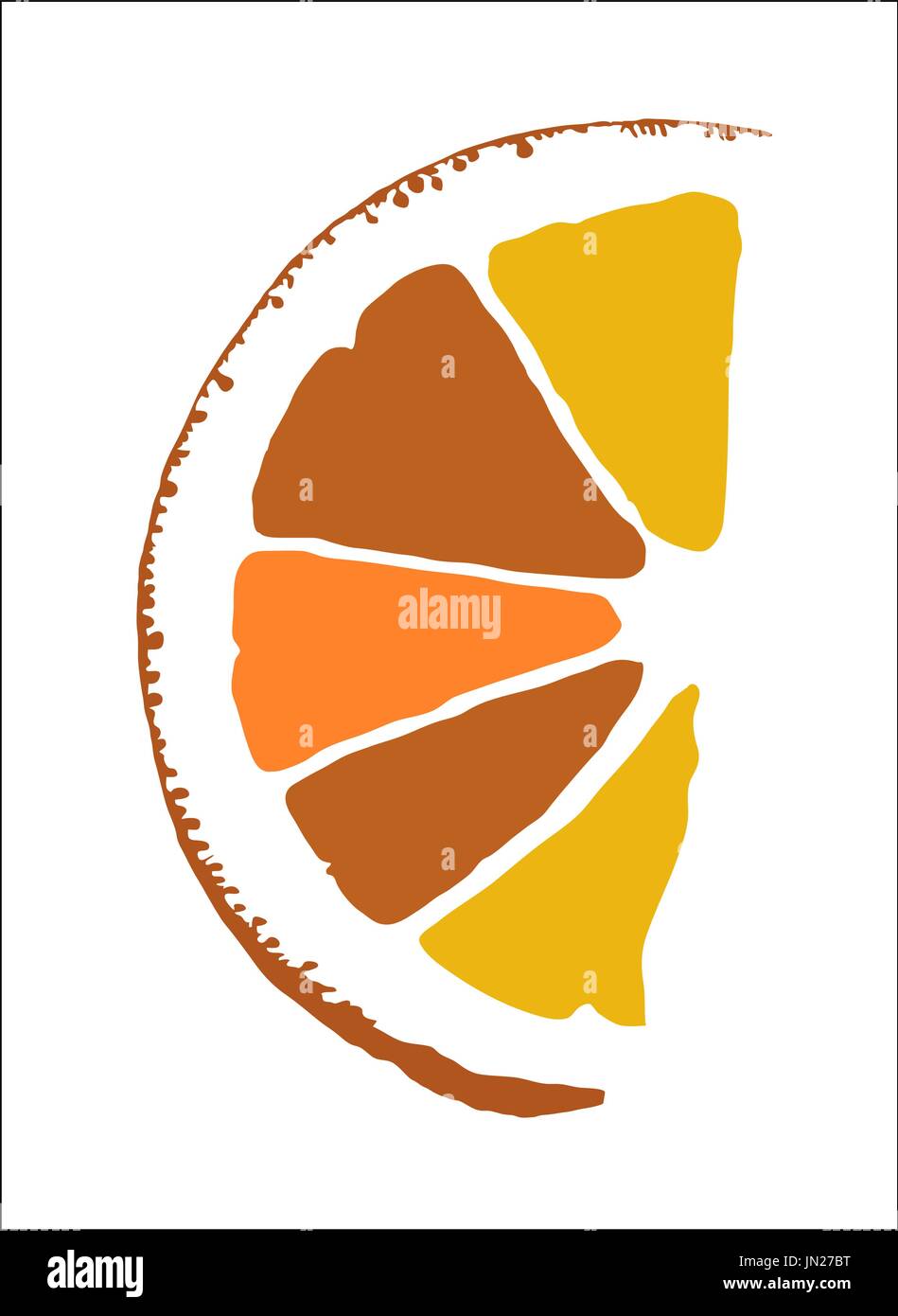 Icon Share of abstract orange isolated on white background Stock Vector ...