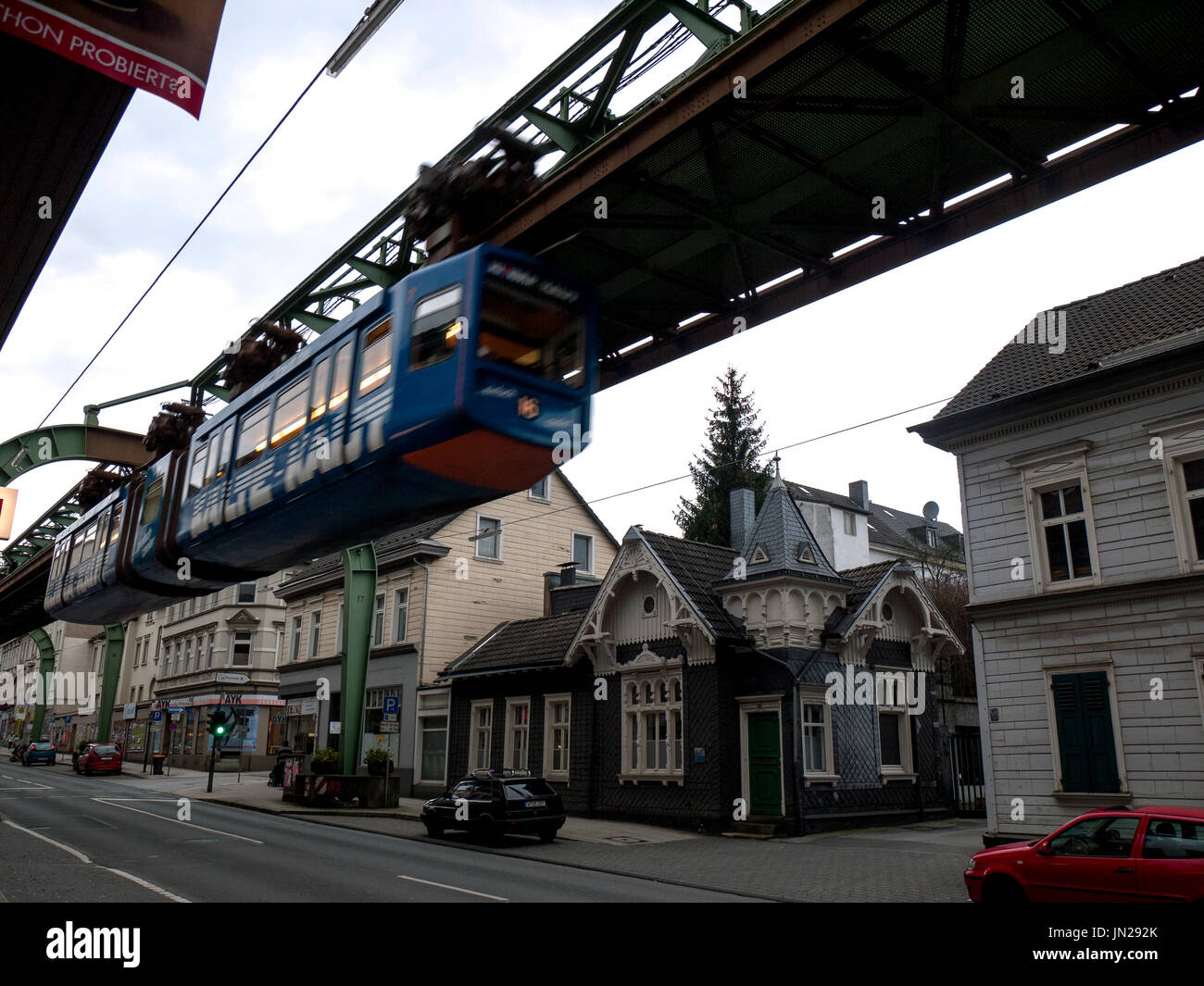 Monorail "Die Schwebebahn" in Wuppertal, Germany Stock Photo - Alamy