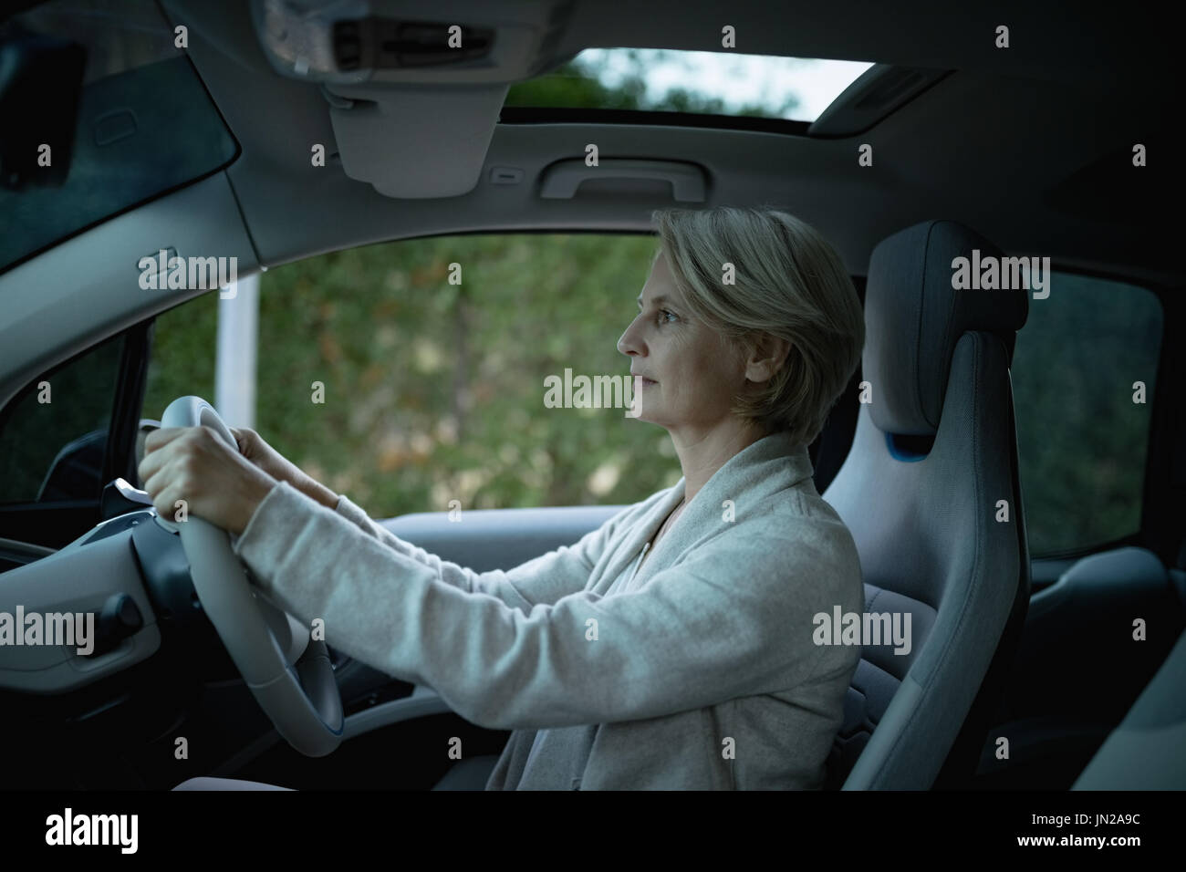 Mature Woman Driving Car Stock Photos & Mature Woman Driving Car Stock ...