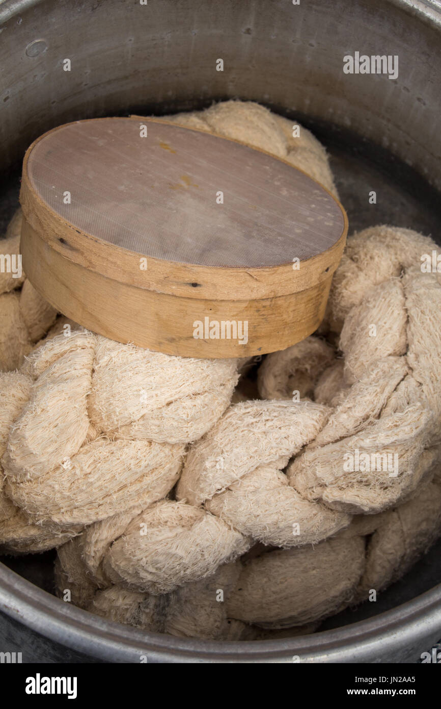 Set of Roll of hand made thread Stock Photo - Alamy