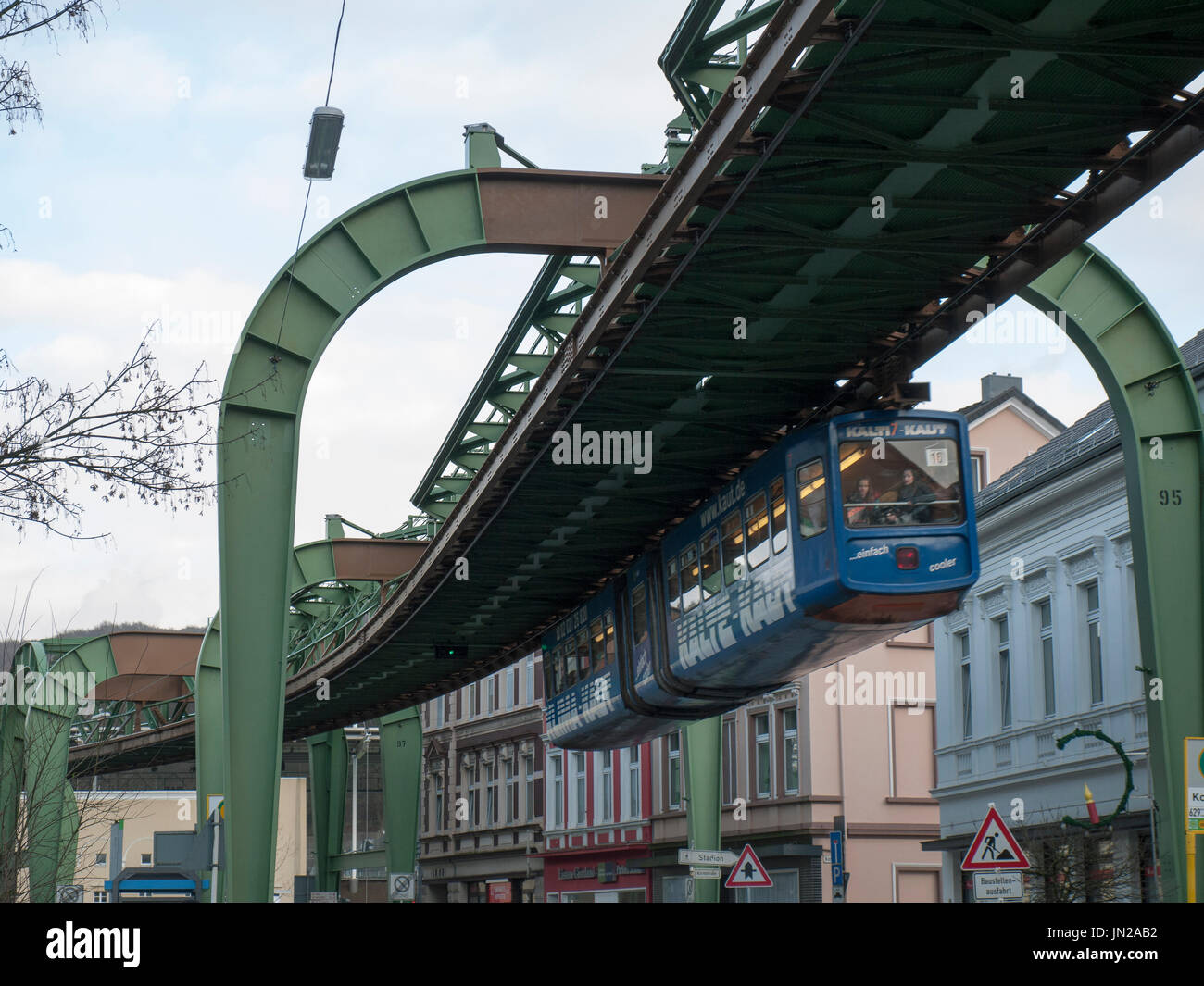 Monorail "Die Schwebebahn" in Wuppertal, Germany Stock Photo - Alamy