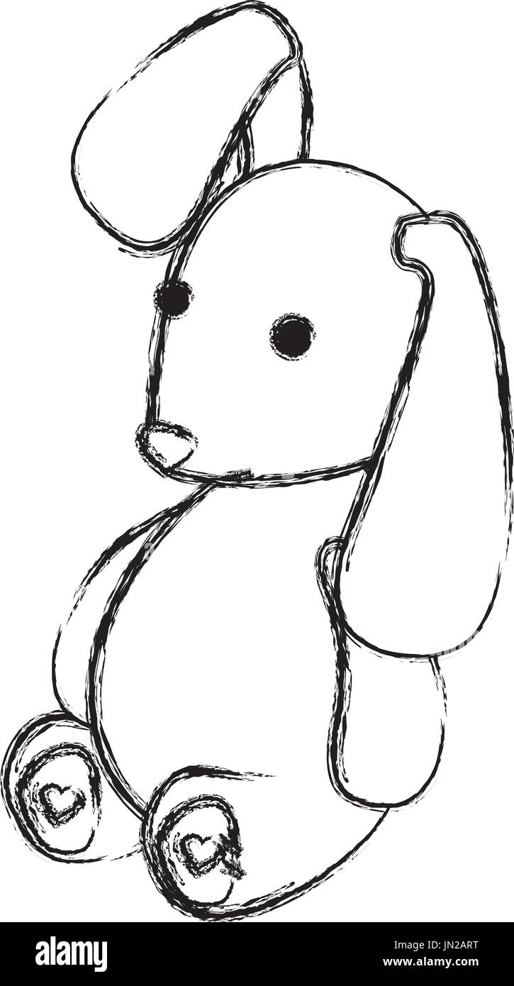 Cute teddy rabbit icon vector illustration design Stock Vector Image ...