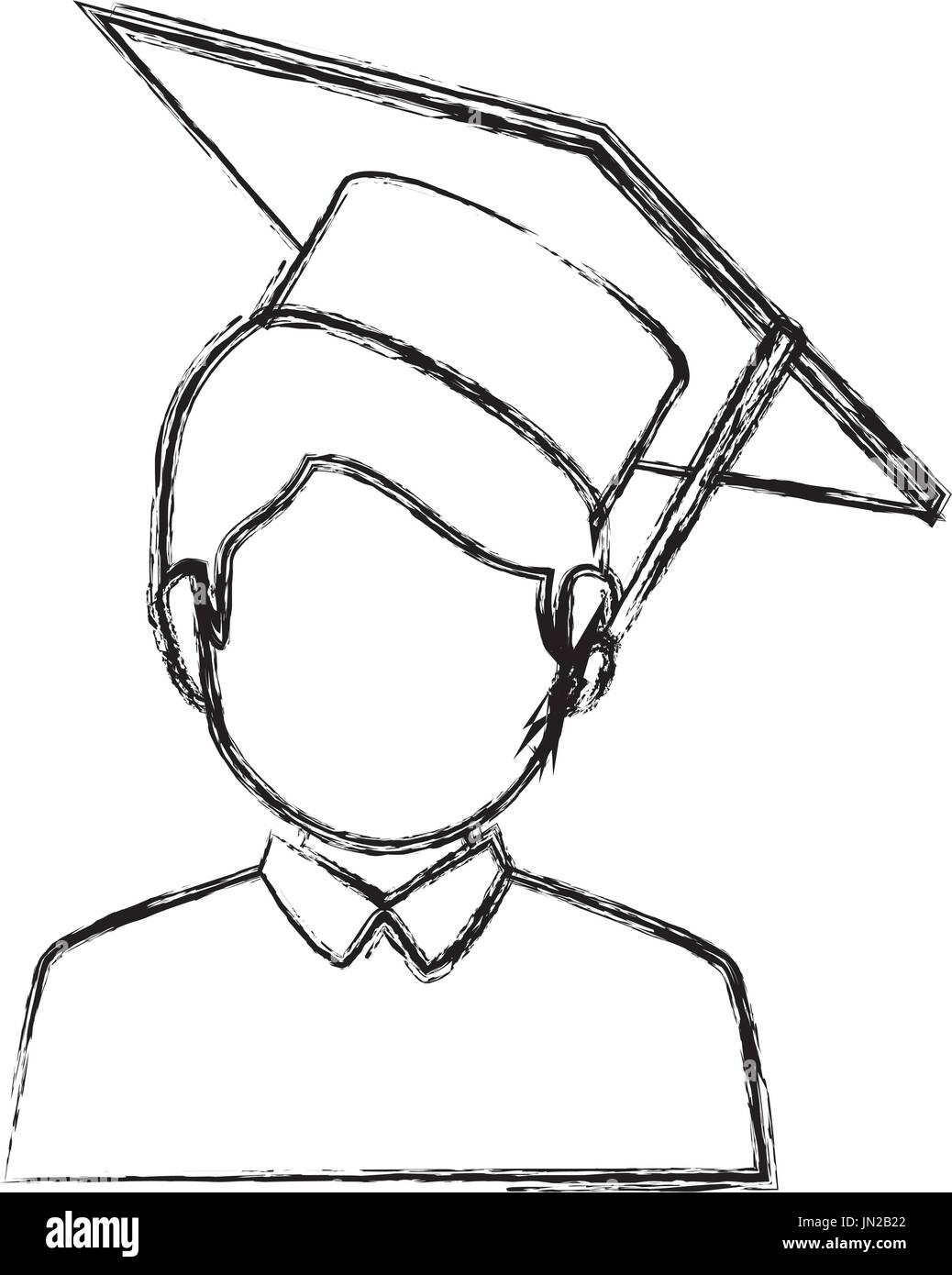 student graduated avatar character vector illustration design Stock ...