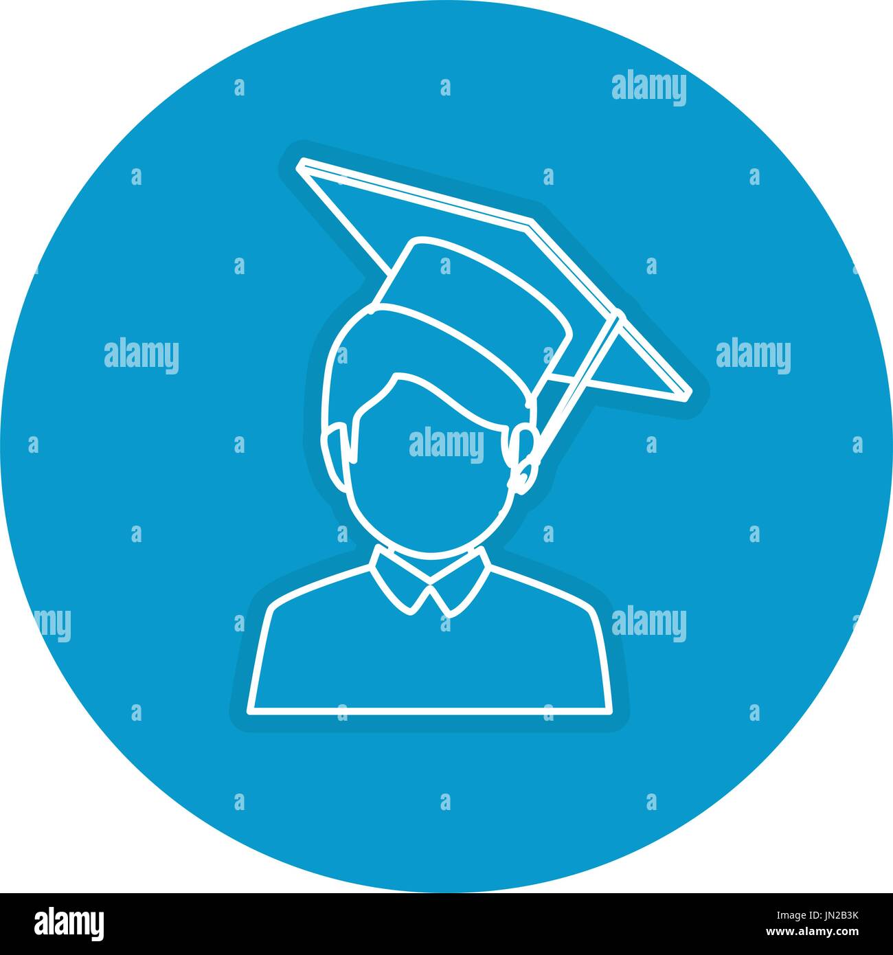 student graduated avatar character vector illustration design Stock ...