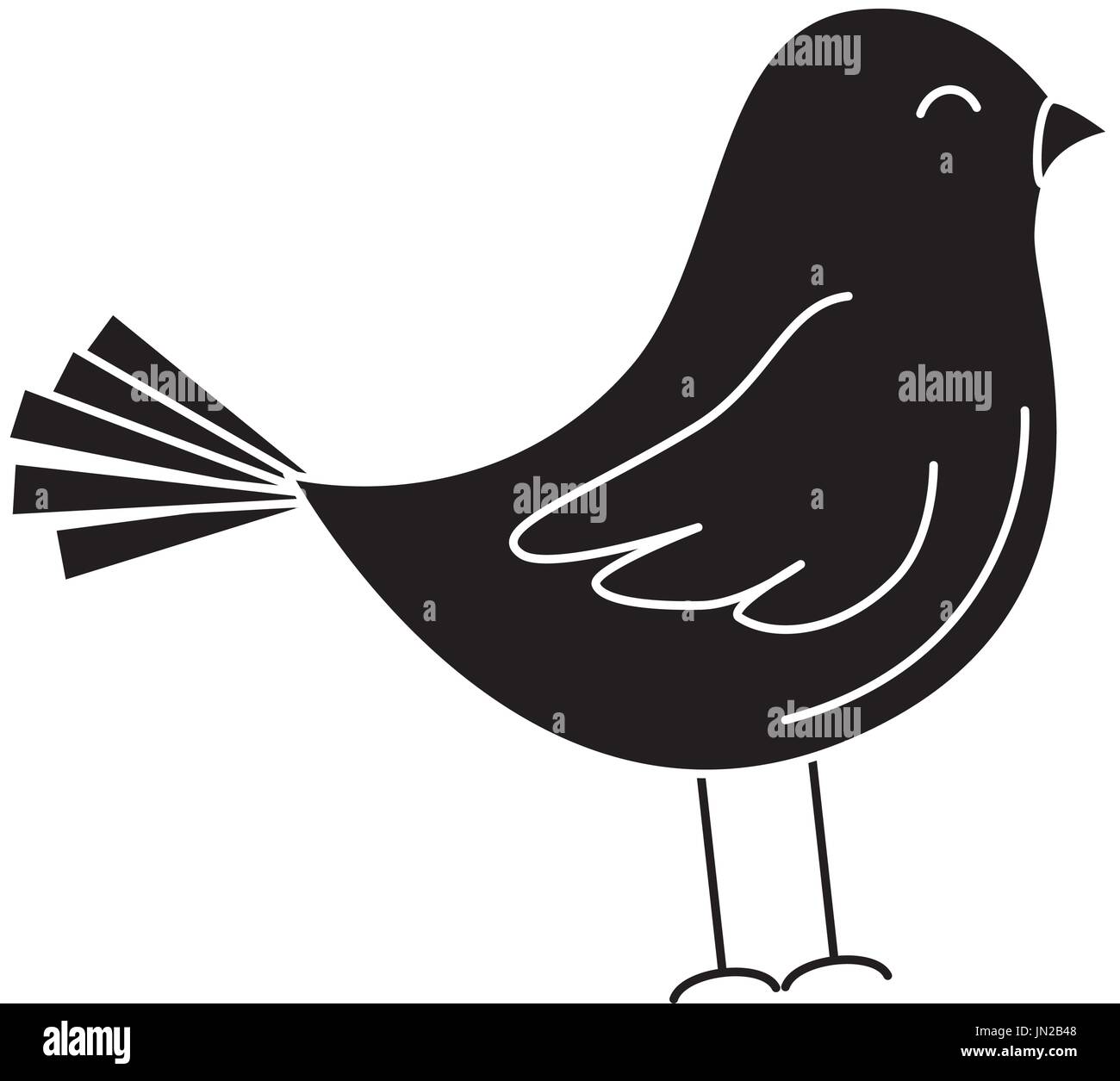 cute bird drawing icon vector illustration design Stock Vector Image ...