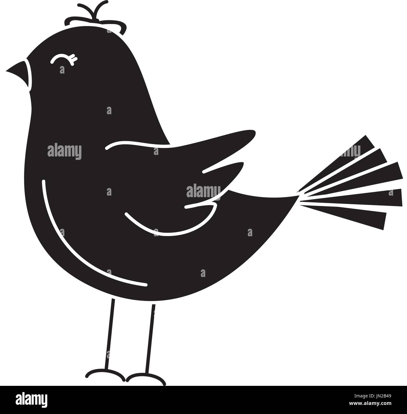 cute bird drawing icon vector illustration design Stock Vector Image ...