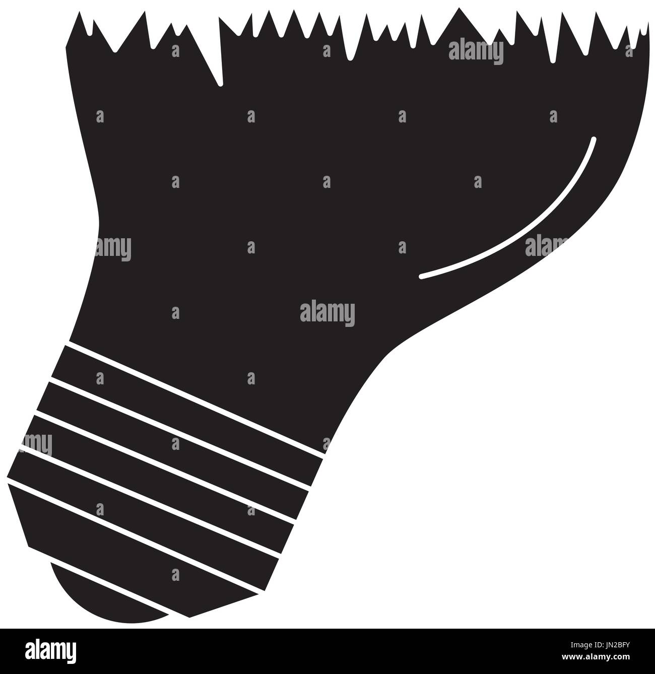 Incandescent light broken bulb Stock Vector Images - Alamy