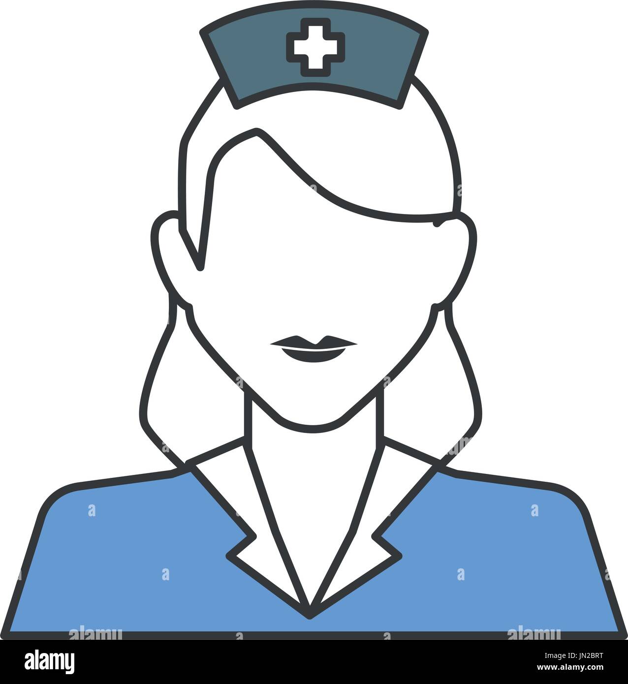 woman nurse avatar character vector illustration design Stock Vector ...