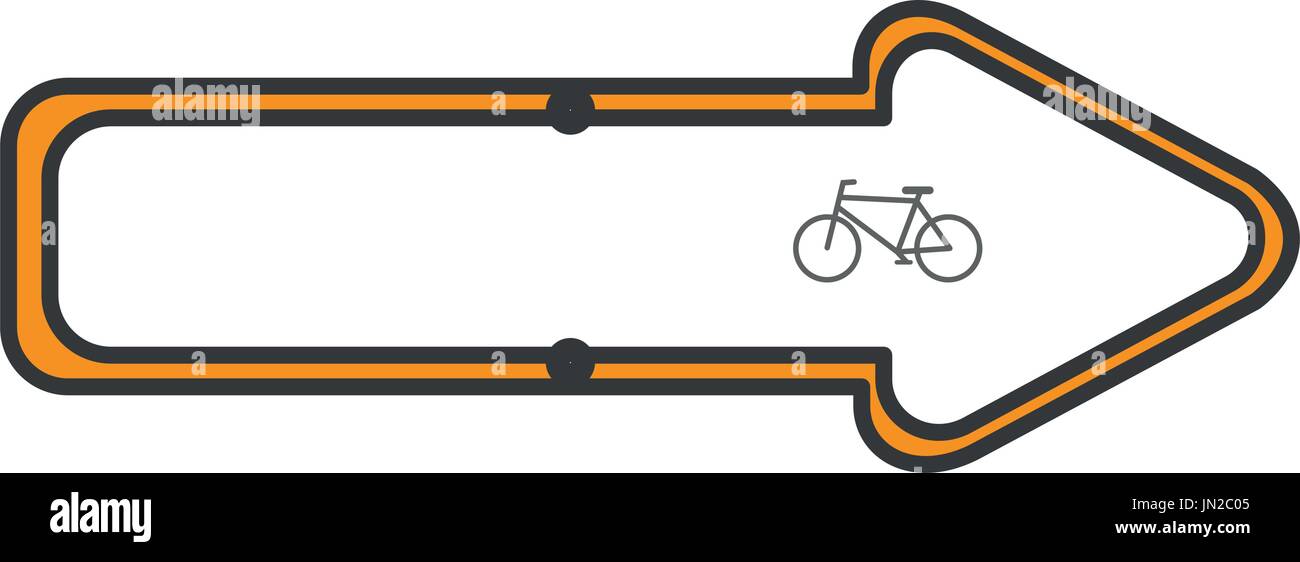 traffic signal Bicycle path vector illustration design Stock Vector ...